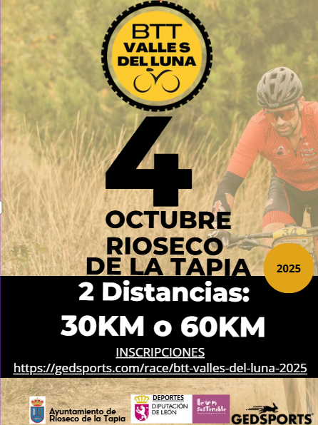 II RUTA BTT VALLES DEL LUNA -Ayuntamiento de Rioseco de Tapia